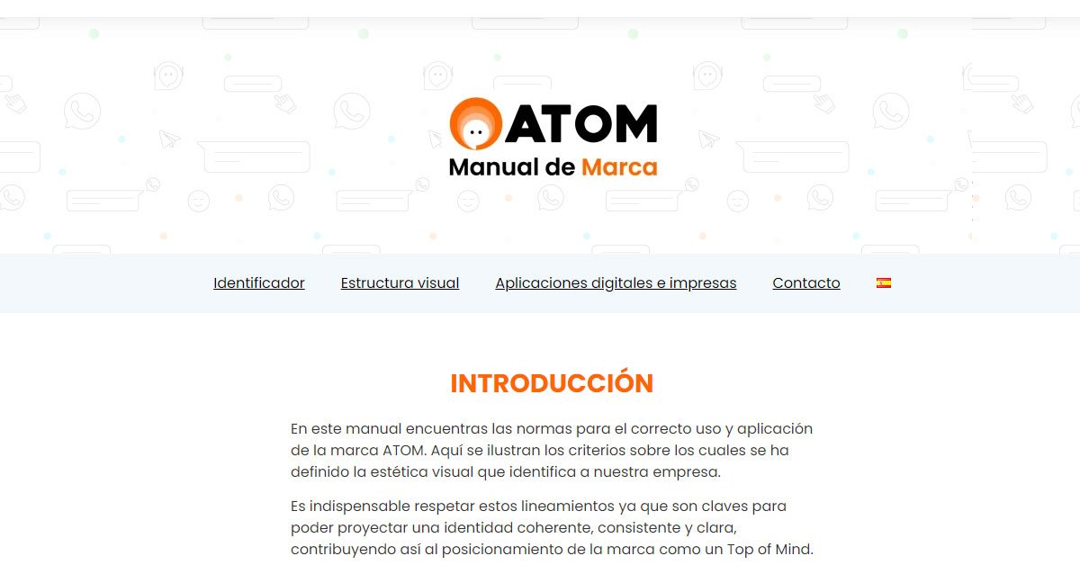 Manual de Marca Partners | Atomchat